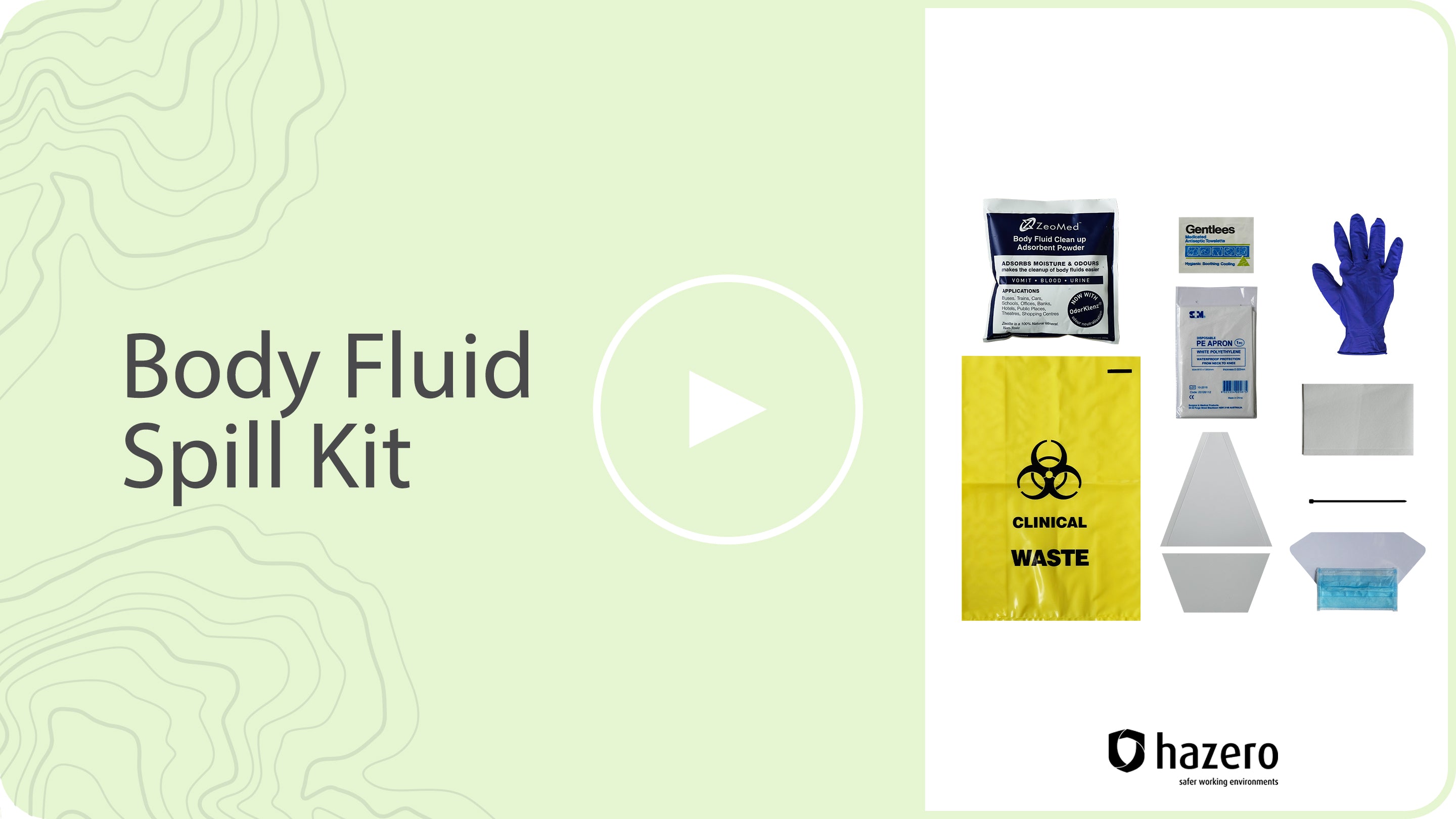 Body Fluid Spill Kit - Product Overview – Hazero